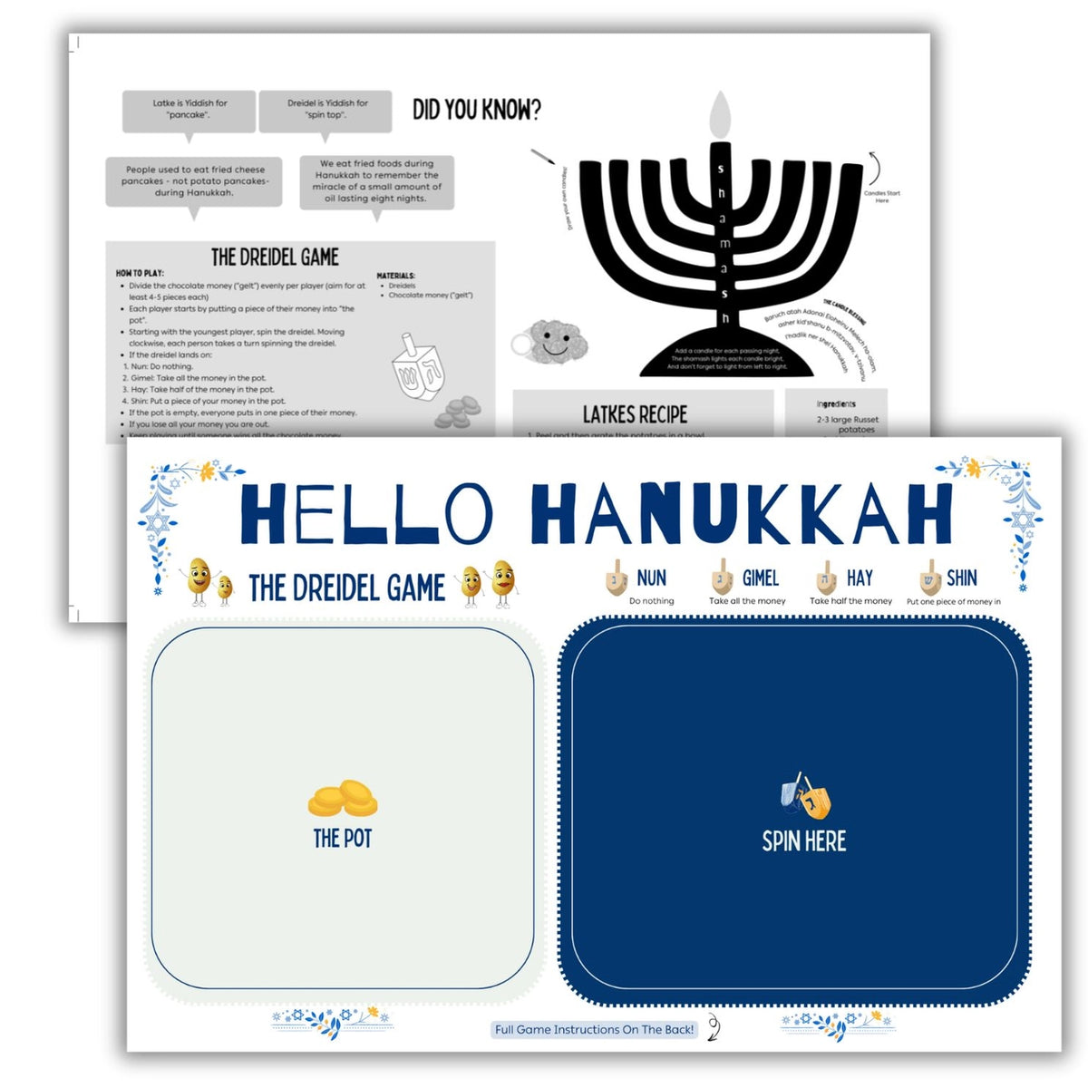 Hello Hanukkah Dreidel Game – Healthy Moms